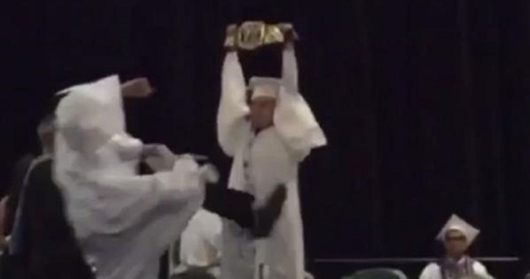 Student Hits The Stone Cold Stunner At Graduation Ceremony