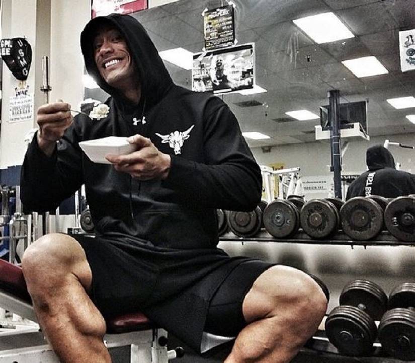 dwayne johnson diet routine