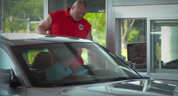 Awesome Video Of Brock Lesnar Working Security At ESPN
