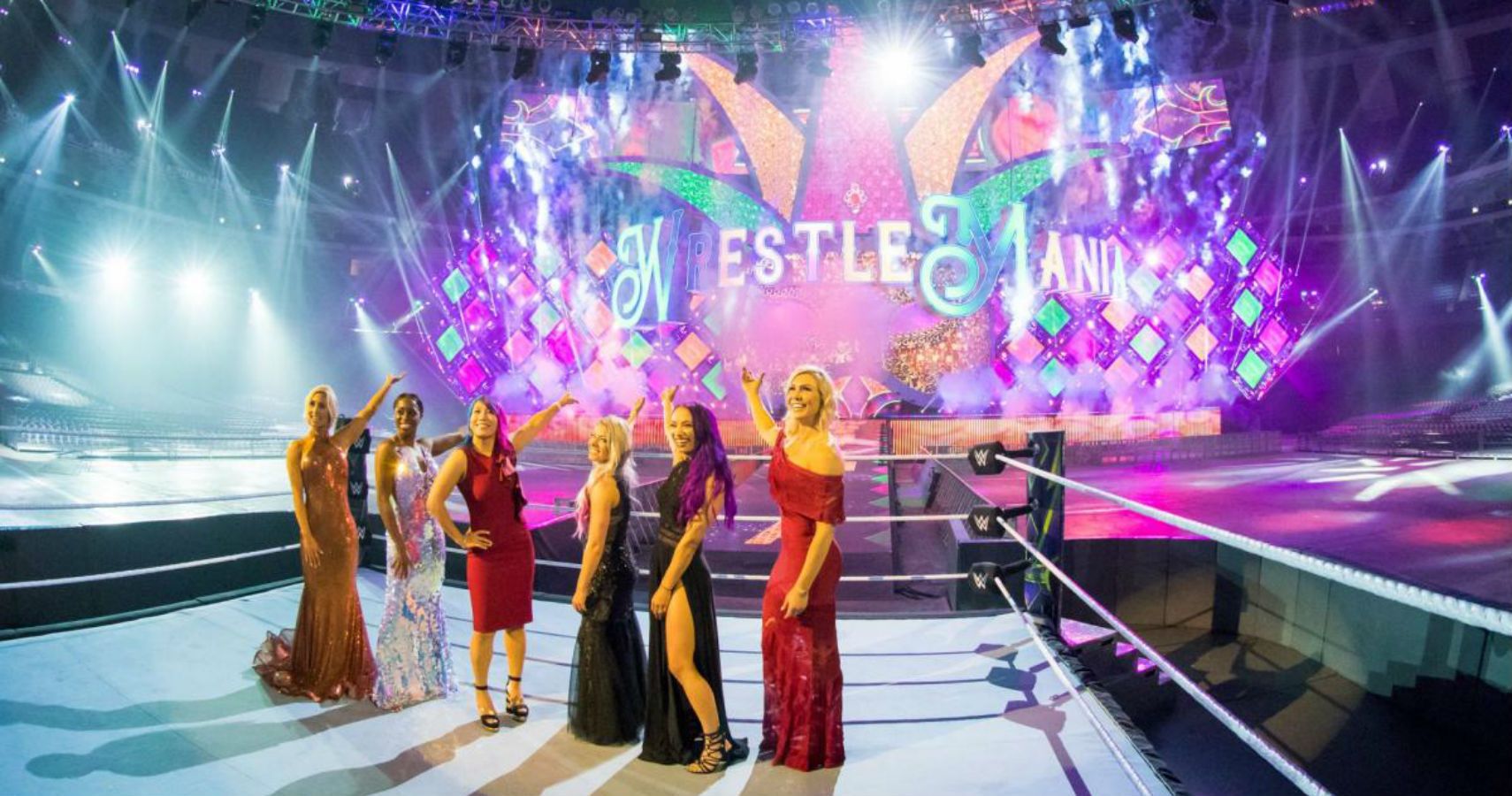 WWE Female Superstars Reveal WrestleMania 34 Set [Video]