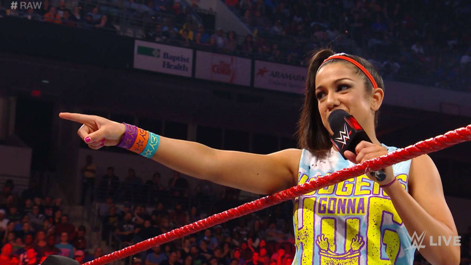 Bayley Posts Throwback Photo Of Her At Ringside During WWE Show