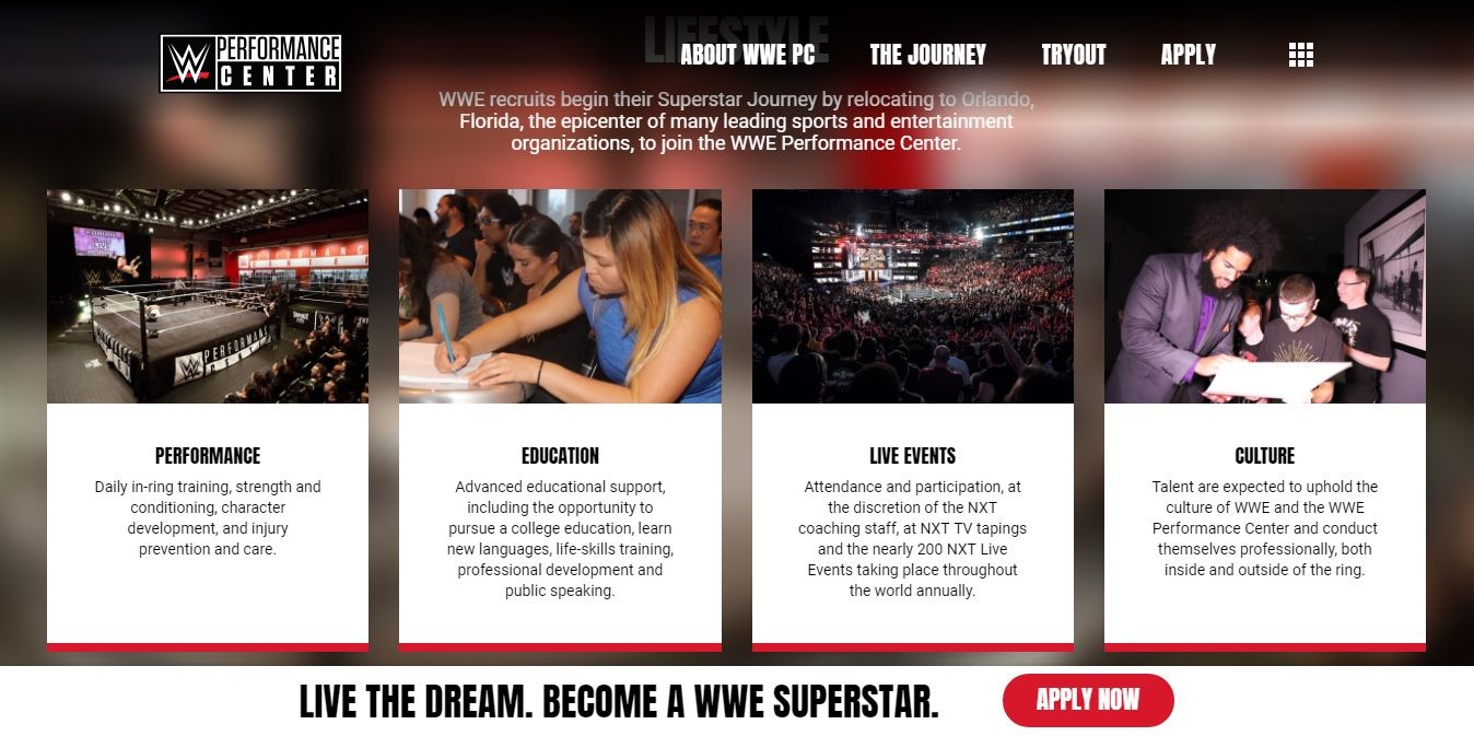 WWE Launches Website For Performance Center