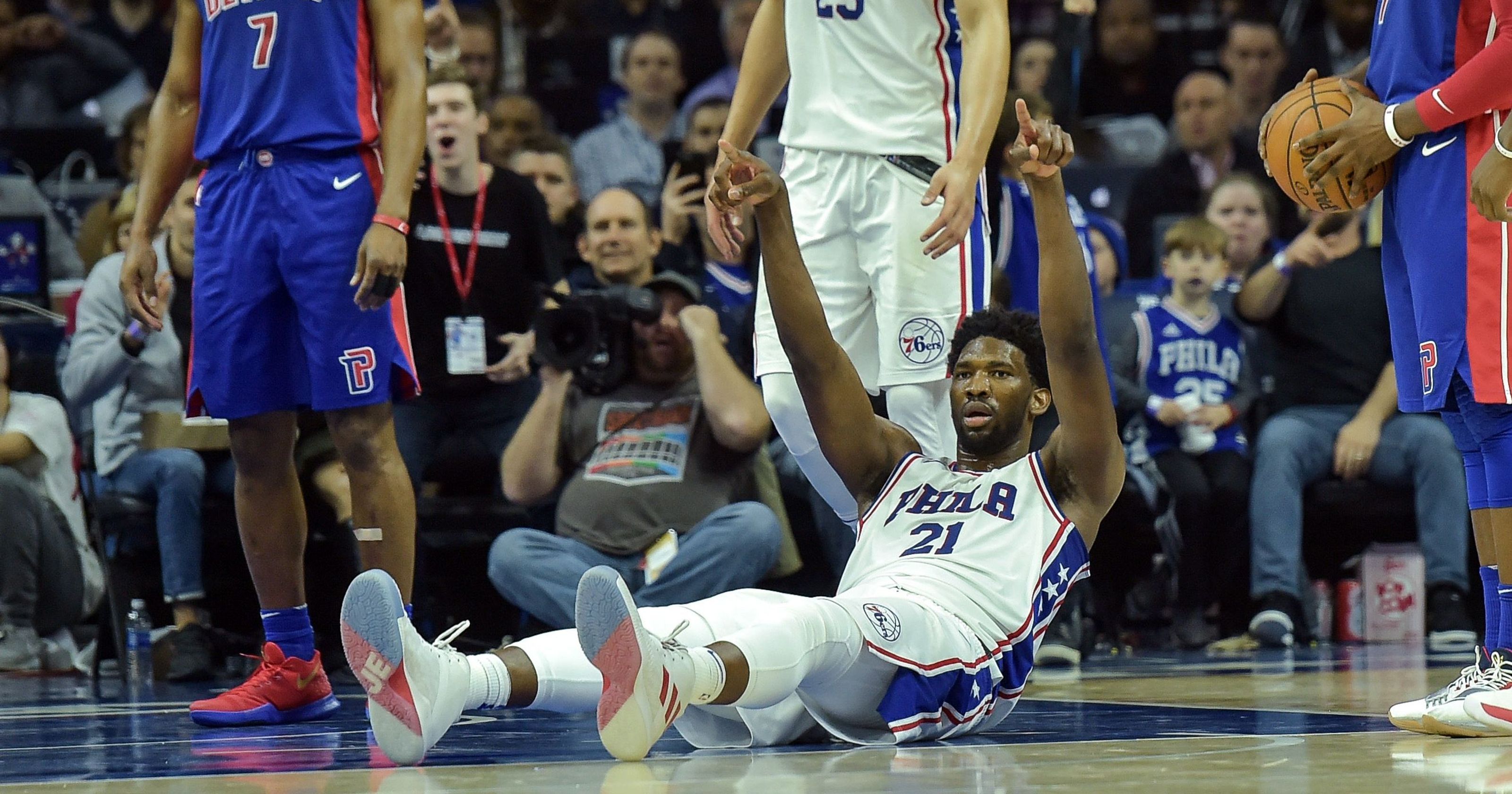Joel Embiid Gets Warning For Flopping During Incident With Andre Drummond