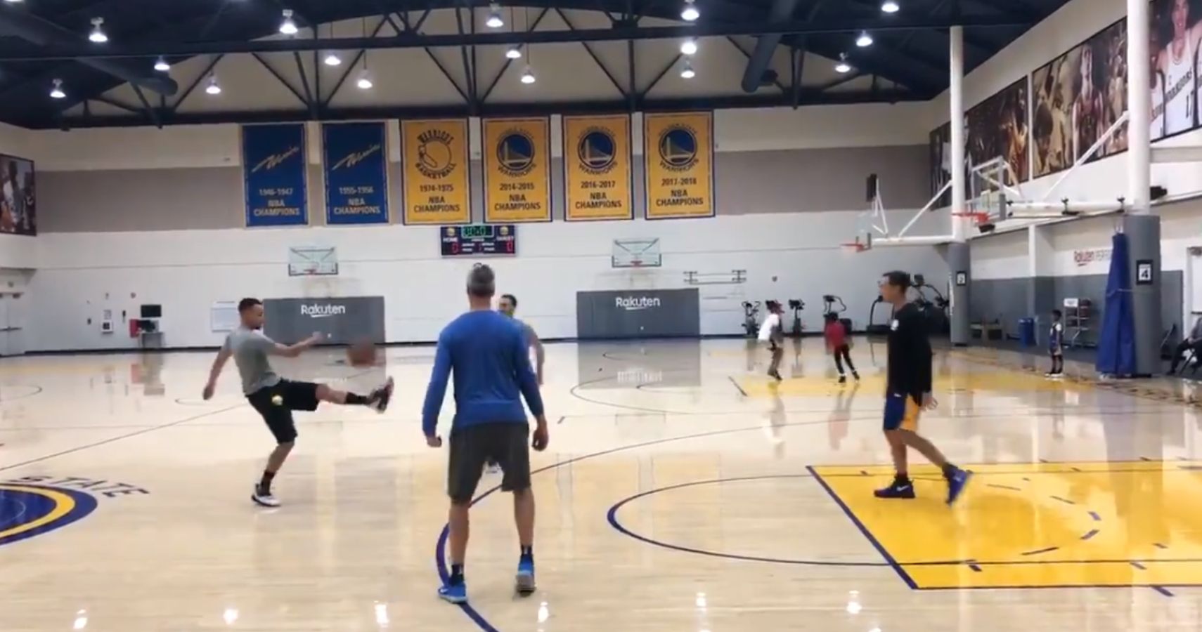 Curry Shows Off Soccer Skills In Basketball Hacky-Sack As Recovery ...