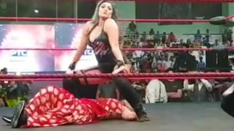 Former Impact Wrestler Rebel is Feuding With a Bollywood Actress in India