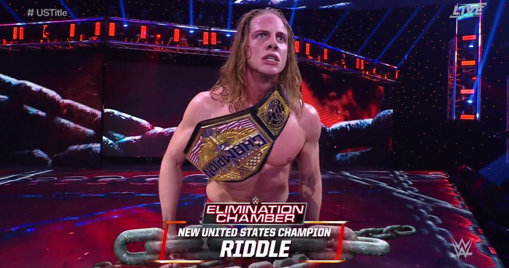 Riddle Wins The US Title At Elimination Chamber