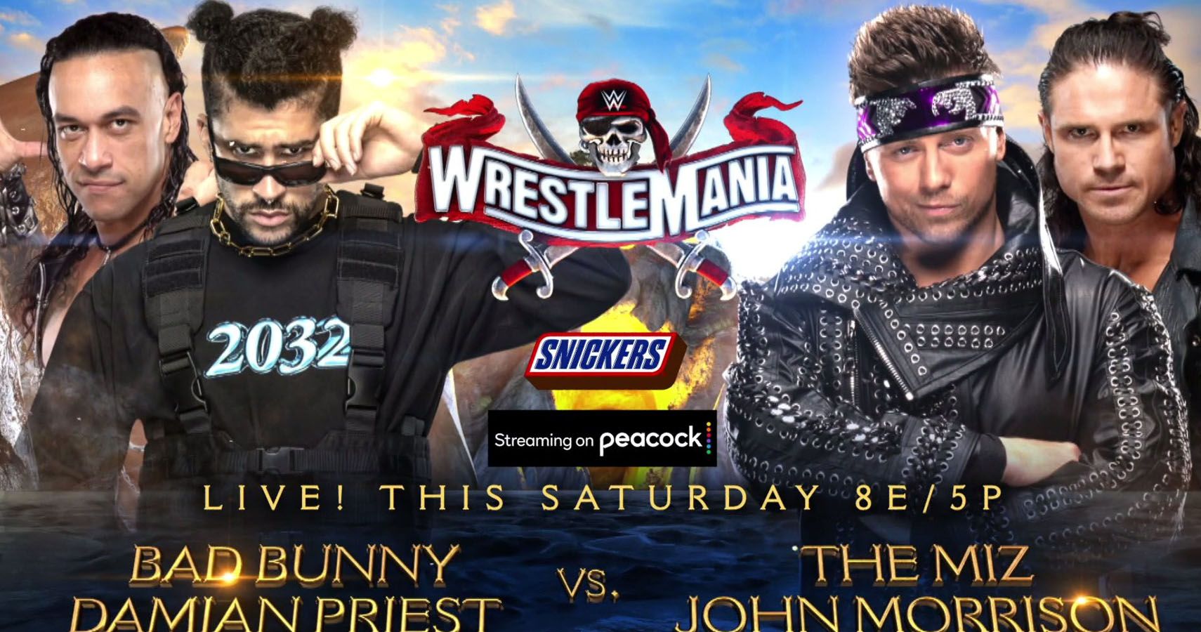 Bad Bunny vs. The Miz WrestleMania Match Officially Becomes A Tag Team ...
