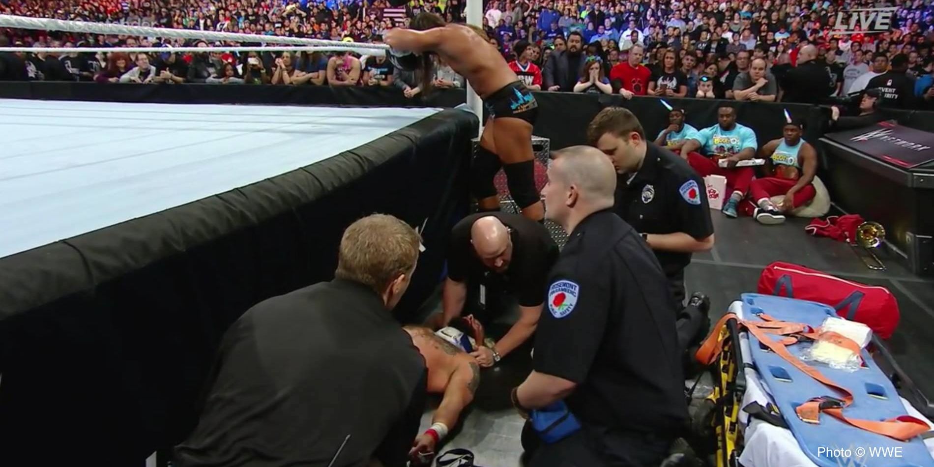 10 Times Wrestlers Checked On Their Opponents After Scary Bumps