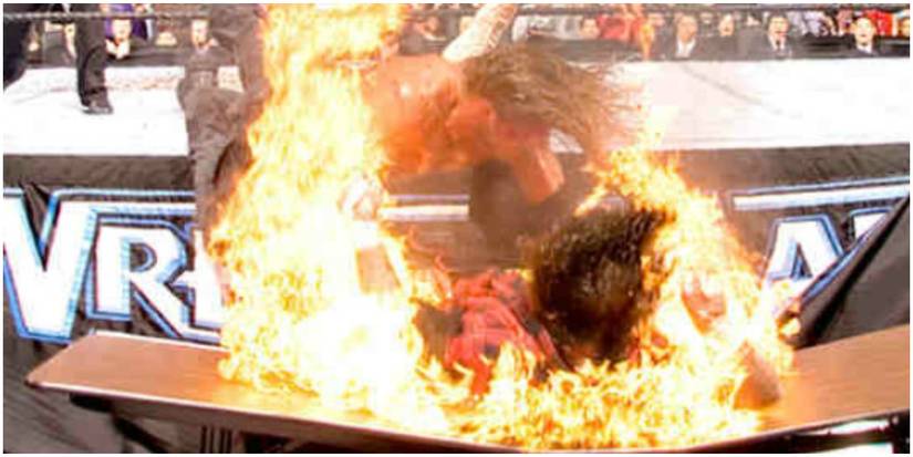 8 WWE Matches Where Someone Landed On Thumbtacks