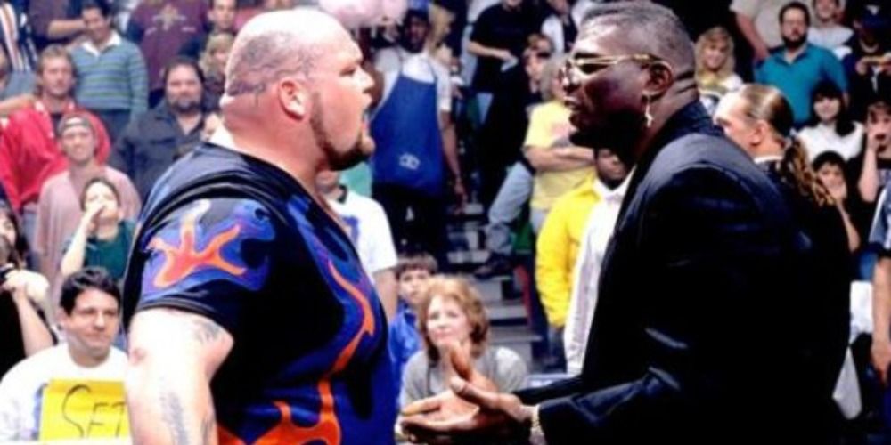 The WrestleMania 11 Lawrence Taylor Vs Bam Bam Bigelow Feud Gets Too ...
