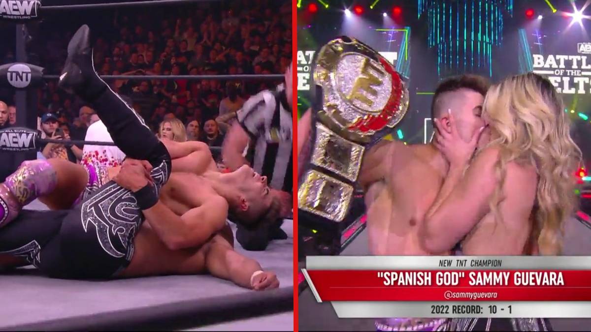 Sammy Guevara Wins TNT Championship Back From Scorpio Sky