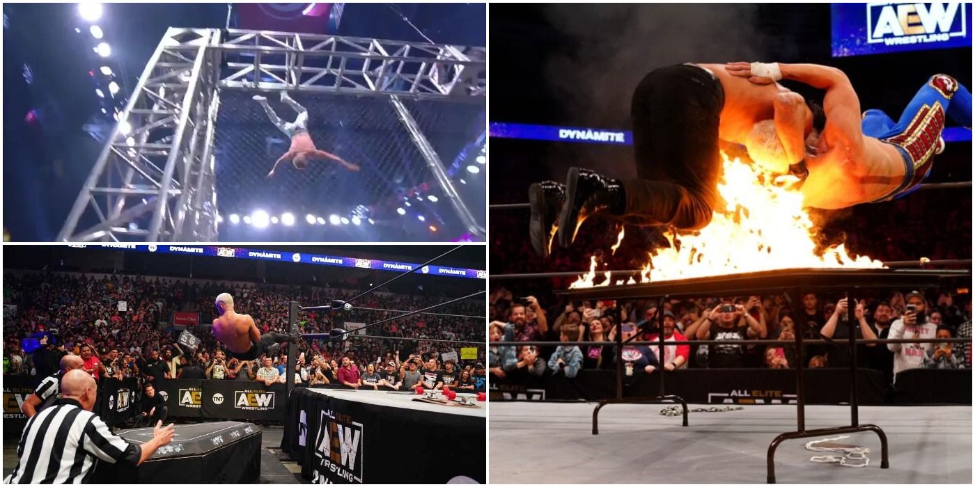 Cody Rhodes Burns Himself & 9 Other Crazy AEW Stunts
