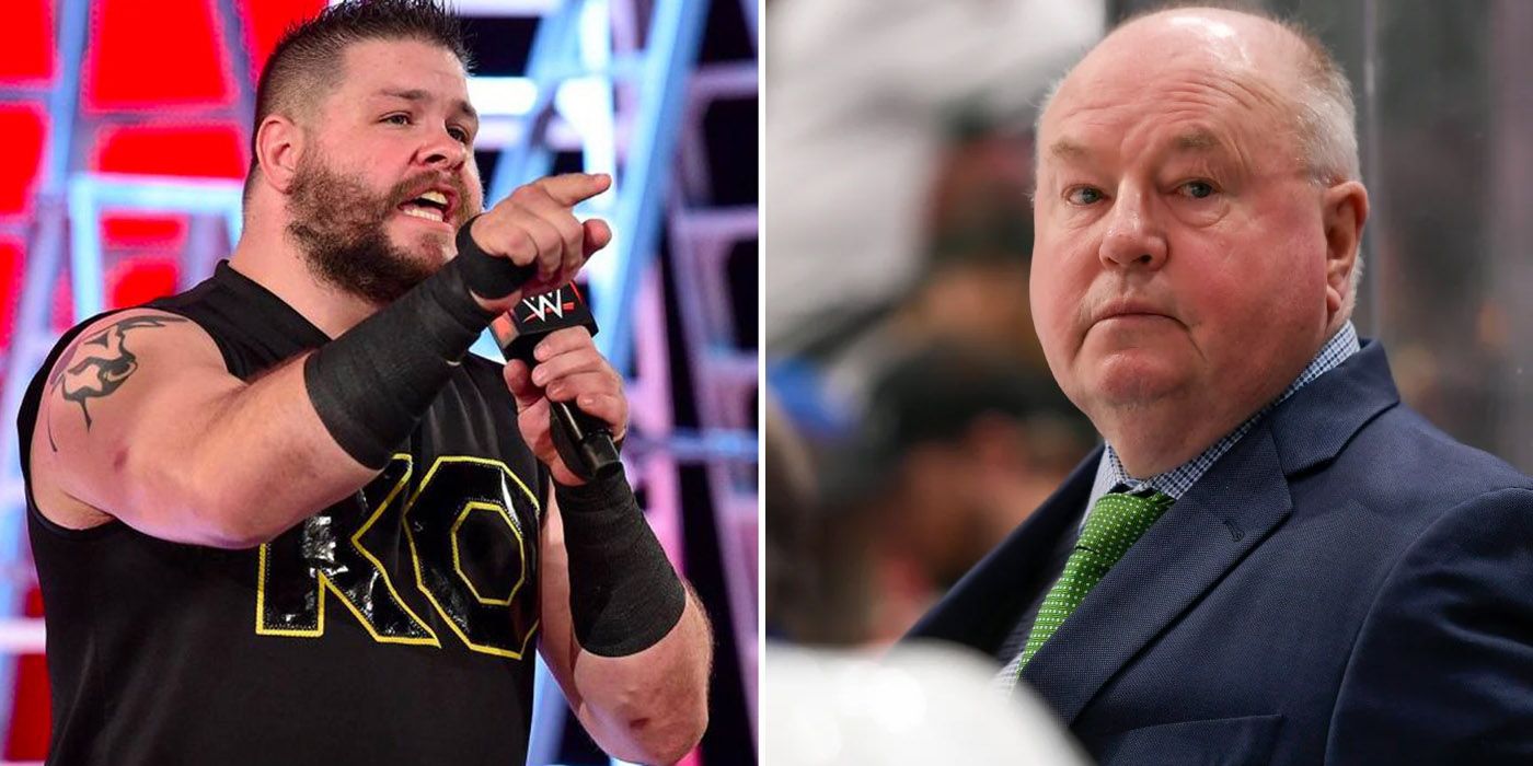 Watch: Kevin Owens Surprises Canucks' Coach Bruce Boudreau During NHL Draft