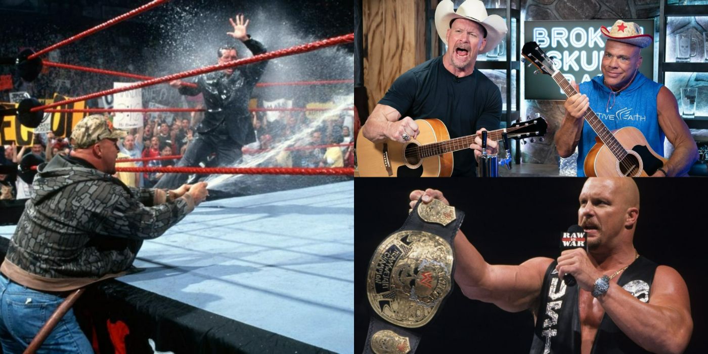 Smoking Skull Belt & 9 Other Items Associated With Steve Austin's Career