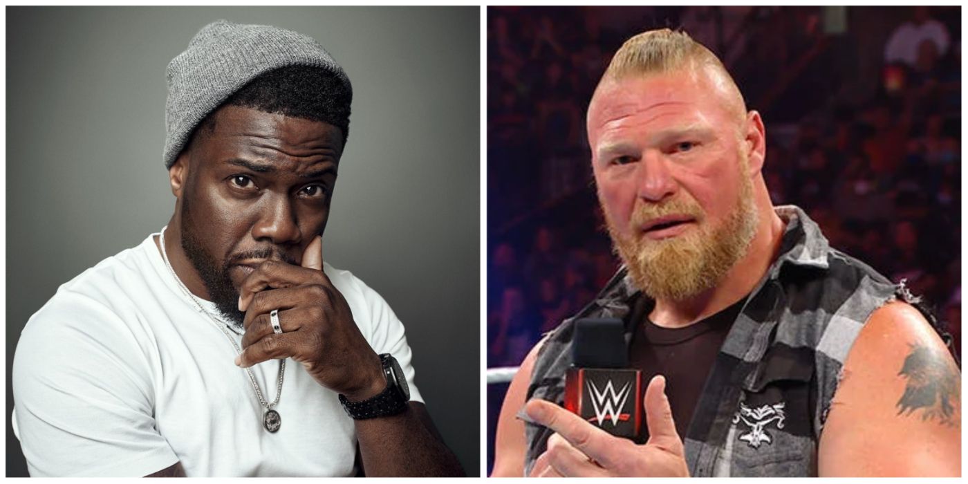 Kevin Hart Tells The Rock Brock Lesnar "Sounds Like Lunch"