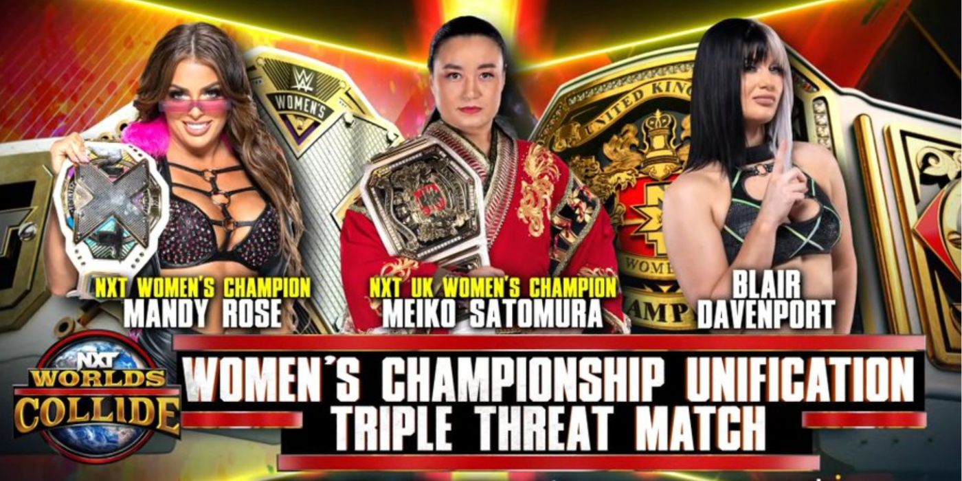Women's Championship Triple Threat Match Set For NXT Worlds Collide