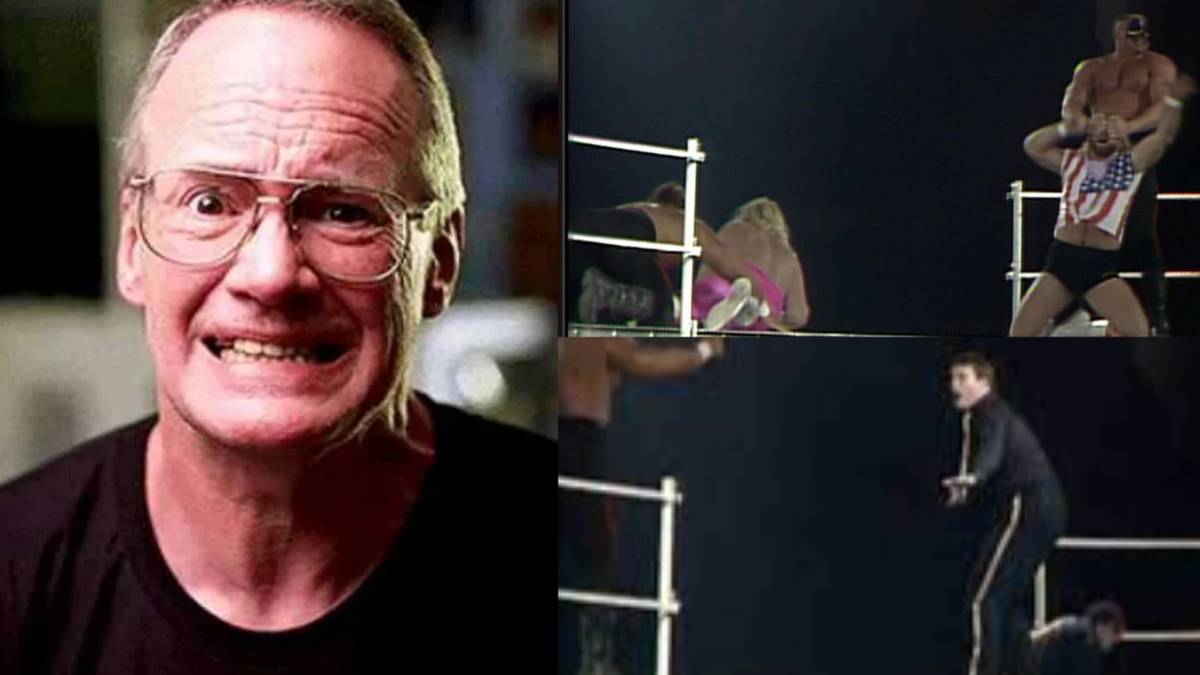 How Jim Cornette Shattered His Knee In A WCW Scaffold Match