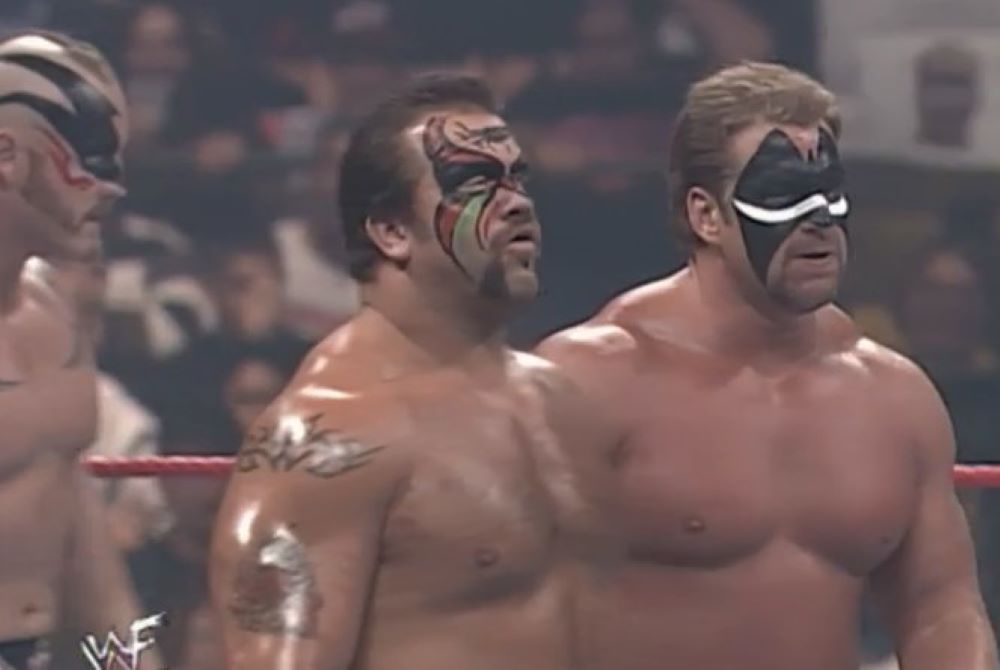 The Story Behind Road Warrior Hawk Falling Off The WWE Titantron, Explained