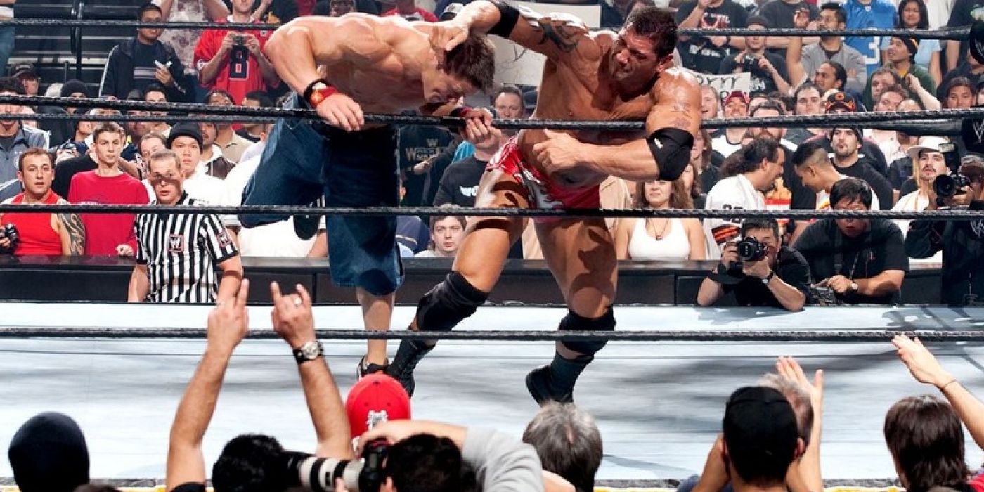 The Botched Finish Between John Cena & Batista At WWE Royal Rumble 2005 ...