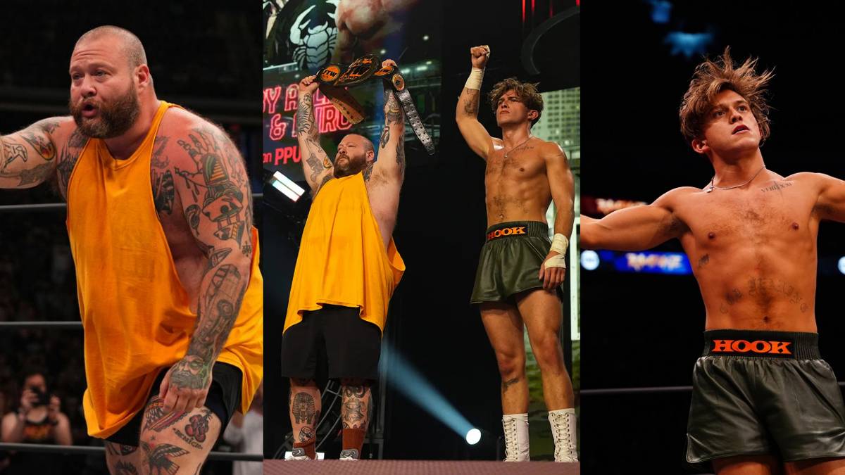 The Real Life Friendship Between AEW's Hook & The Rapper Action Bronson ...