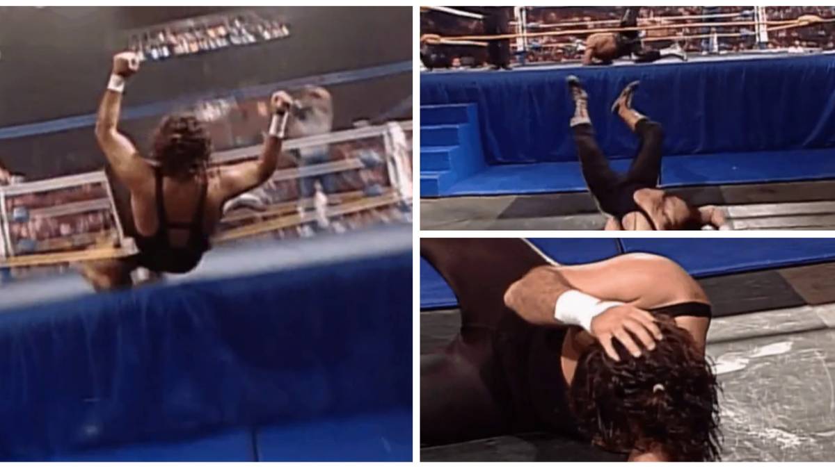WWE Wrestler Mick Foley's Infamous Nestea Plunge Bump, Explained