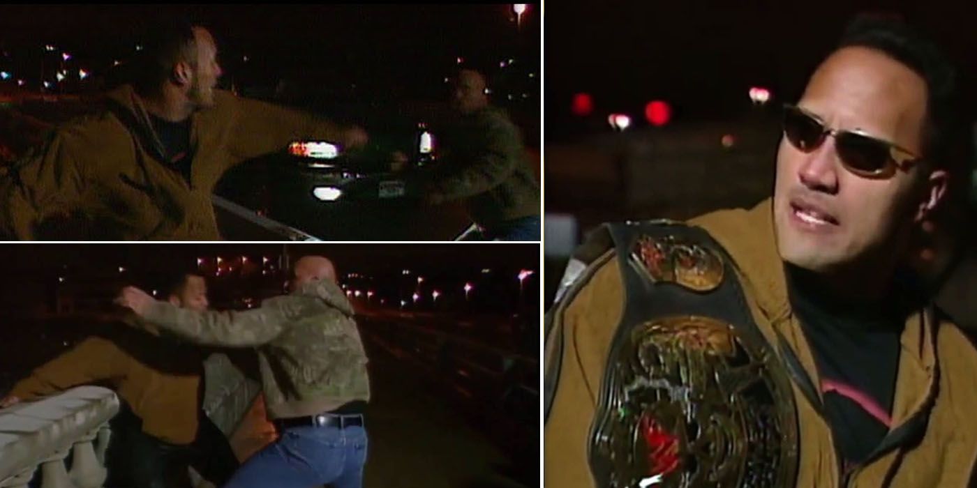 Only In The Attitude Era: The Rock Once Threw Steve Austin Off A Bridge ...