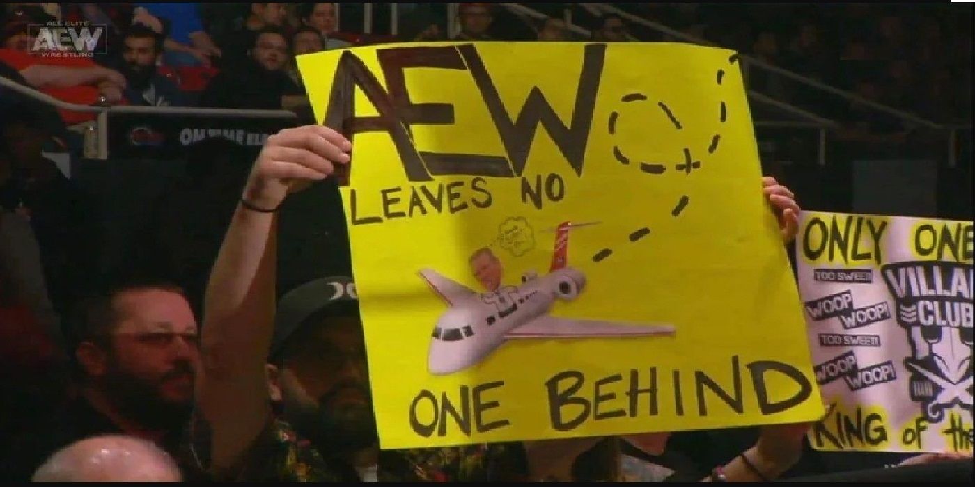 10 Funniest Fan Signs In AEW History 10 Funniest Fan Signs In AEW History