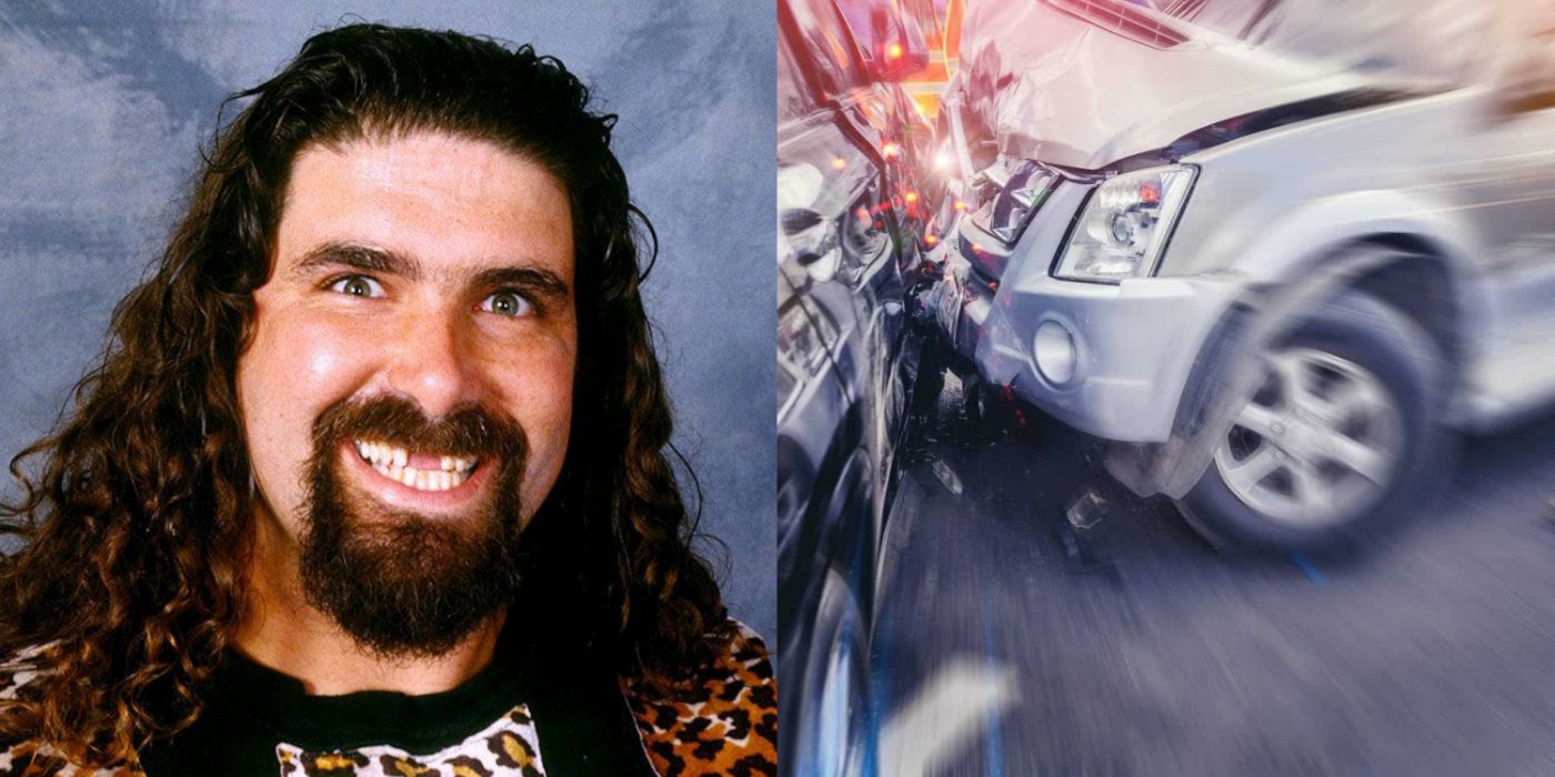 How A Gruesome Car Accident Gave Mick Foley His Signature Look In WCW