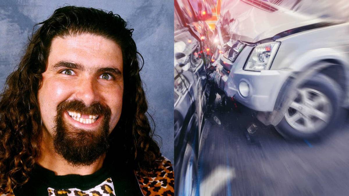 How A Gruesome Car Accident Gave Mick Foley His Signature Look In WCW