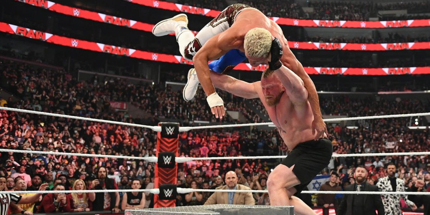 WWE's Reason For Brock Lesnar Attacking Cody Rhodes Doesn't Make Much Sense