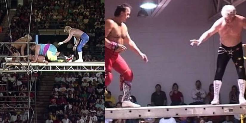 The Scaffold Match: The Most Dangerously Stupid Gimmick Match In ...