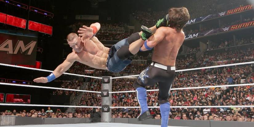 Every Major John Cena Vs AJ Styles WWE Match, Ranked Worst To Best