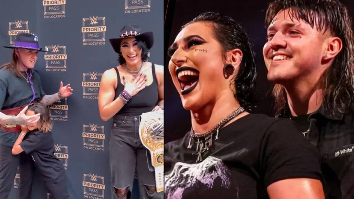 Young Fan Has Hilarious Run-In With Dominik and Rhea Ripley at ...