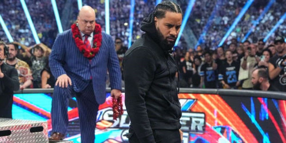 Jimmy Uso Turning On Jey Uso During His SummerSlam Match With Roman ...