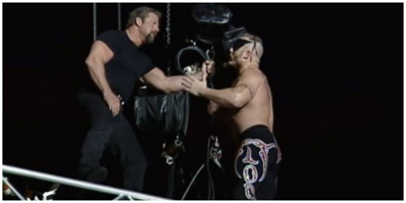 The Story Behind Road Warrior Hawk Falling Off The WWE Titantron, Explained