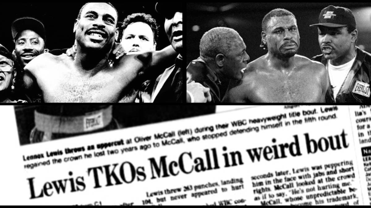 Why Oliver McCall Cried During His Fight With Lennox Lewis, Explained