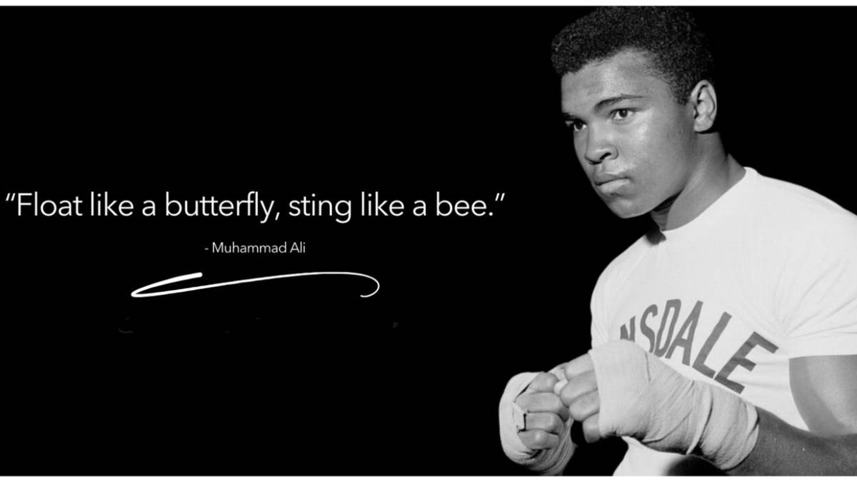 Float Like a Butterfly, Sting Like a Bee: Meaning and Origin