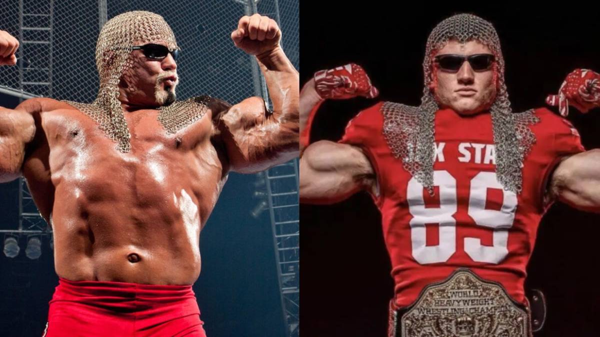 Scott Steiner's Son Goes Viral For Big Gold Belt Pic And 85-Yard Touchdown