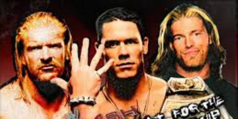John Cena Vs Edge Vs Triple H