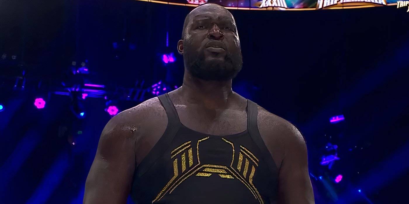 7-Foot Nigerian Giant Omos Makes Surprise Return At Triplemanía XXXIII