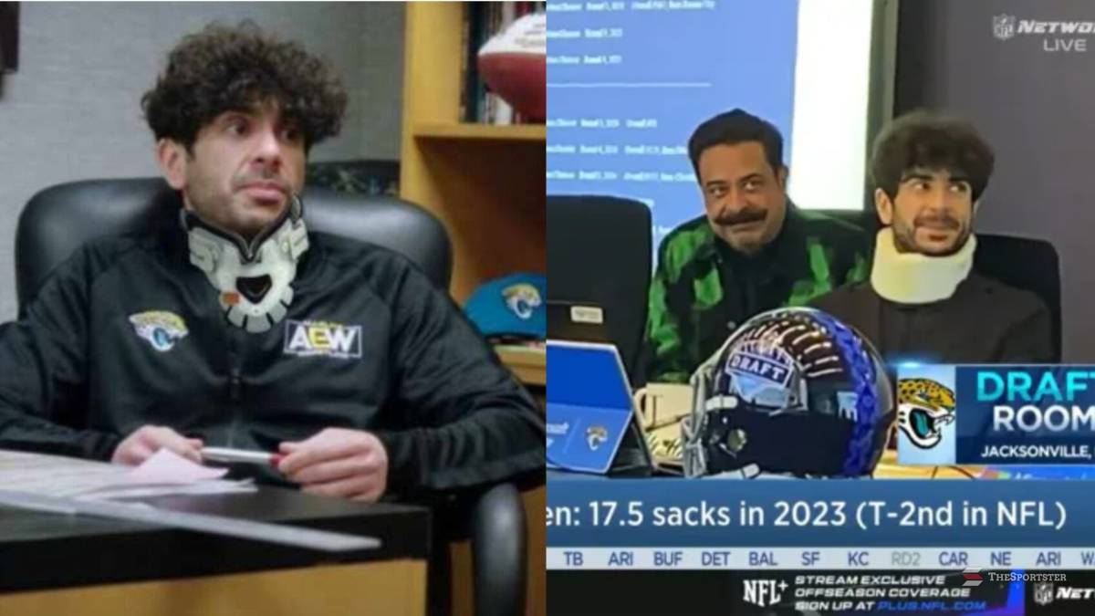 Tony Khan Wears Neck Brace At NFL Draft
